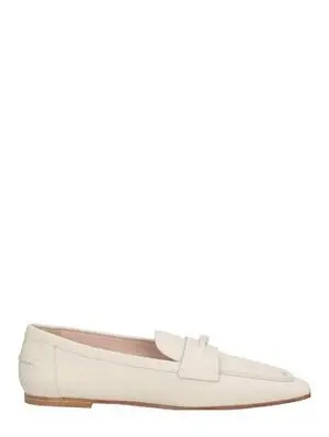 Emporio Armani Loafers In Light Cow Leather - Grey
