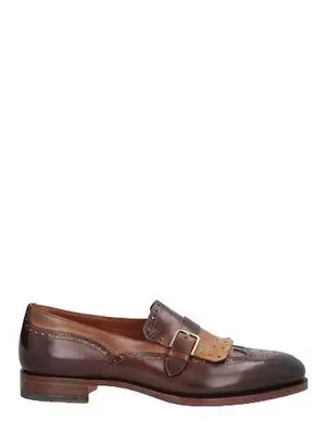 Santoni Leather Goodyear Loafers - Brown