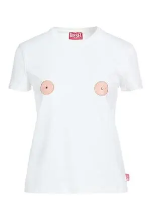 DIESEL® Cotton-elastane T-shirt - White