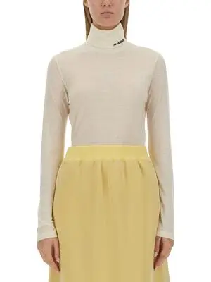 JIL SANDER Turtleneck Shirt - Ivory