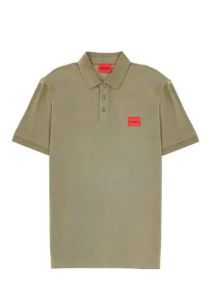 Hugo Polo With Logo Patch - Green