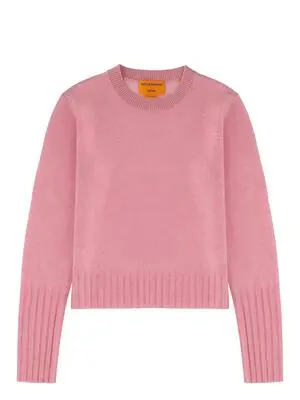 Guest In Residence Shrunken Crewneck Jersey - Pink