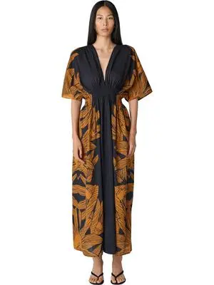 Diane Von Furstenberg Lea Maxi Dress - Tiger Lily Columns