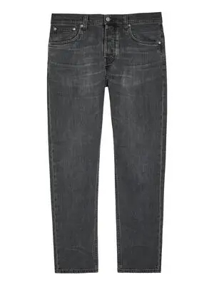 Nudie Jeans Ollie Slim Straight-leg Jeans - Dark Grey