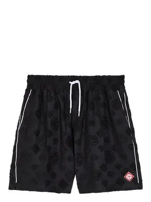 Casablanca Logo-monogrammed Terry Shorts - Black