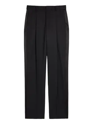 Victoria Beckham Straight-leg Canvas Trousers - Black
