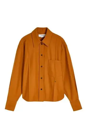 Victoria Beckham Twill Shirt - Bronze
