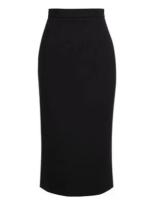 ROKSANDA Amel Crepe Midi Skirt - Black