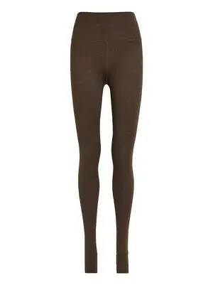 Varley Always Warm Stretch-jersey Leggings Dark Brown