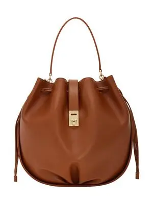 FERRAGAMO Hug Bucket Bag - Beige