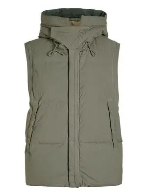 TEN C Boreal Padded Hooded Shell Gilet - Grey
