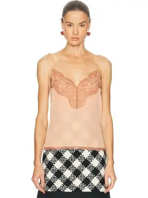Valentino Garavani Crepe De Chine Top - Light Salmon