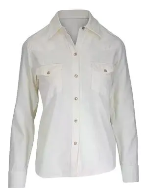 NILI LOTAN Travis Pocket Shirt - Neutrals