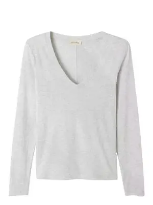 American Vintage Gamipy V-neck T-shirt - Grey