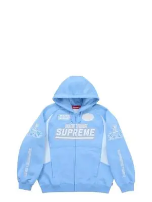 Supreme Supreme Football Zip Up Hooded Sweatshirt FW25 Light Blue