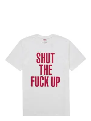 Supreme Number Ine Shut Up Tee Shirt - White