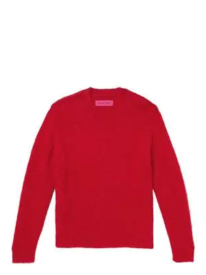 THE ELDER STATESMAN Thistle Suri Alpaca-blend Sweater - Red