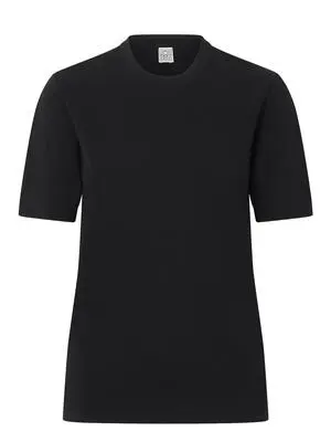TOTEME Knitted T-shirt - Black