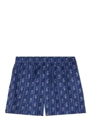 Tory Burch Jacquard Shorts Navy