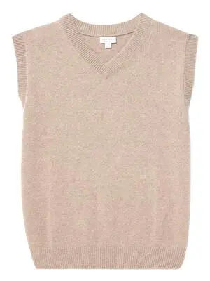 Sunspel Wool Sweater Vest - Neutrals