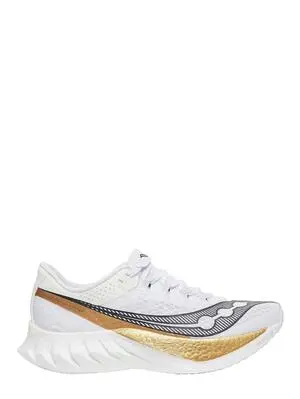 Saucony Endorphin Pro 4in Athletic Sneakers - White/gold