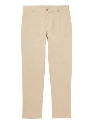 Sunspel Straight-leg Cotton-blend Twill Chinos - Neutrals
