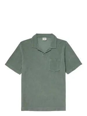Hartford Cotton-terry Polo Shirt - Green
