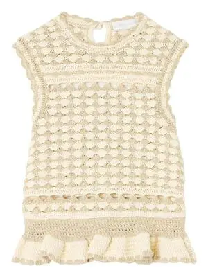 Zimmermann Wanderlust Crocheted Top - Cream
