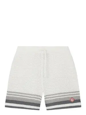 Casablanca Crochet Shorts - White