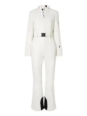 Perfect Moment Jg Belted Padded Down Ski Suit - White