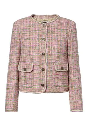 Etro Checked Cotton-blend Tweed Jacket - Multicoloured