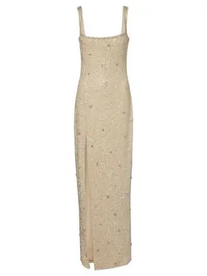 CLIO PEPPIATT Pamela Embellished Gown - Beige