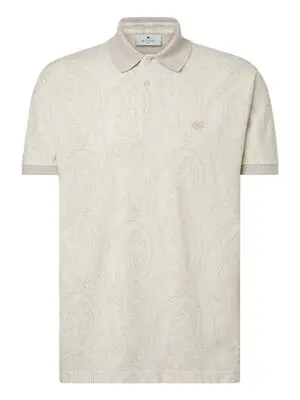 Etro Paisley Cotton Polo Shirt - White