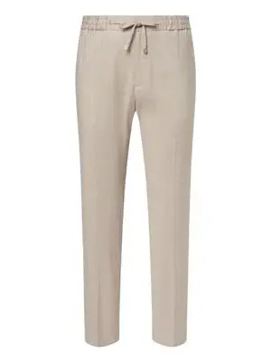 Etro Linen-blend Sweatpants - Beige