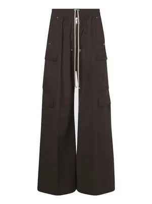 Rick Owens Cargobelas Cotton Cargo Pants - Brown