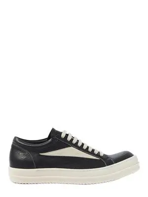 Rick Owens Vintage Leather Low-top Sneakers - Black