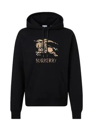 Burberry Cotton Jersey Hoodie - Black