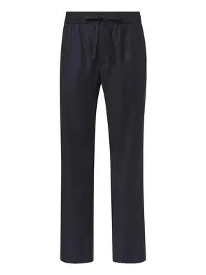 Dolce & Gabbana Virgin Wool Straight Trousers - Black