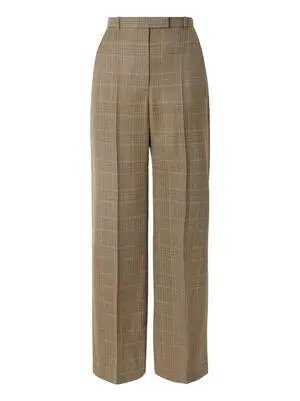 Alexander McQueen Prince Of Wales Checked Wool Straight-leg Pants - Multi