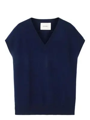 LISA YANG Navarra Cashmere Vest - Blue
