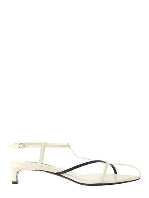 JIL SANDER Leather Slingback Sandals - Off-white