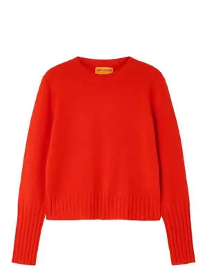 Guest In Residence Shrunken Cashmere Sweater - Red