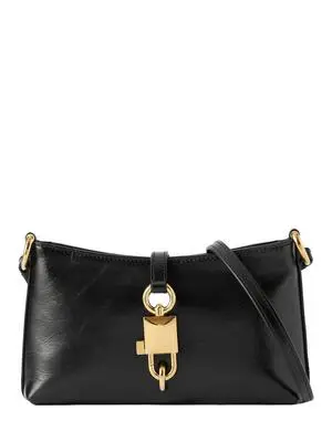Dolce & Gabbana Lock Textured-leather Shoulder Bag - Black