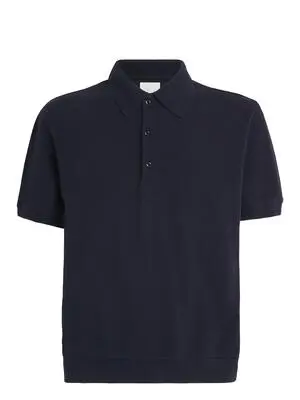 Citizens Of Humanity Cotton Piqué Polo Shirt - Navy