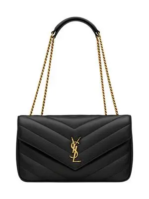 Saint Laurent Medium Loulou Shoulder Bag Black