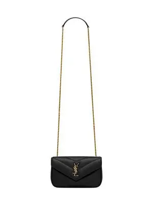 Saint Laurent Mini Loulou Shoulder Bag - Black
