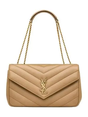 Saint Laurent Medium Loulou Shoulder Bag - Brown