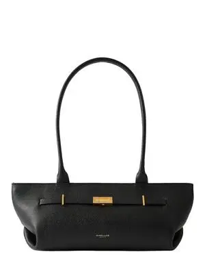 DEMELLIER Textured-leather Shoulder Bag - Black