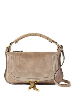 Chloé Marcie Suede Shoulder Bag - Brown