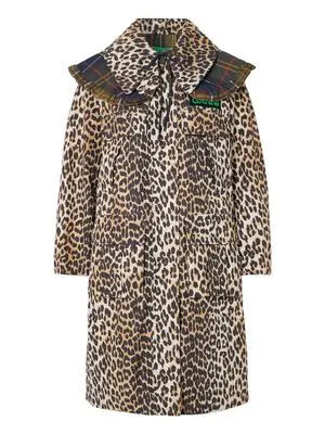 Barbour X Ganni Hooded Parka - Animal Print
